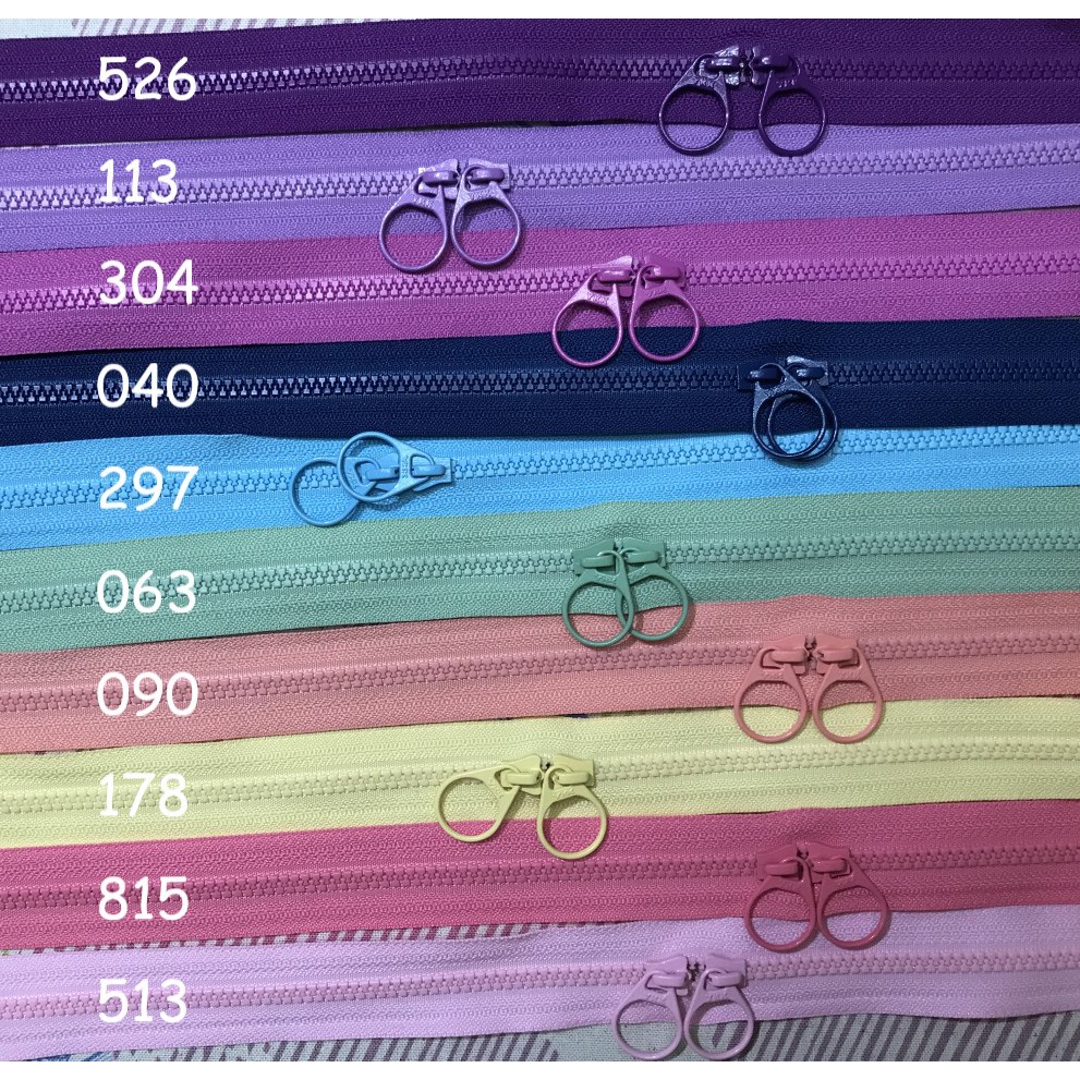 [新竹-Cherry拼布教室]YKK 拉鍊 易開罐 16吋(40cm) 易開罐 雙頭 拉鍊頭 3V 定吋 塑鋼拉鍊 | 蝦皮購物