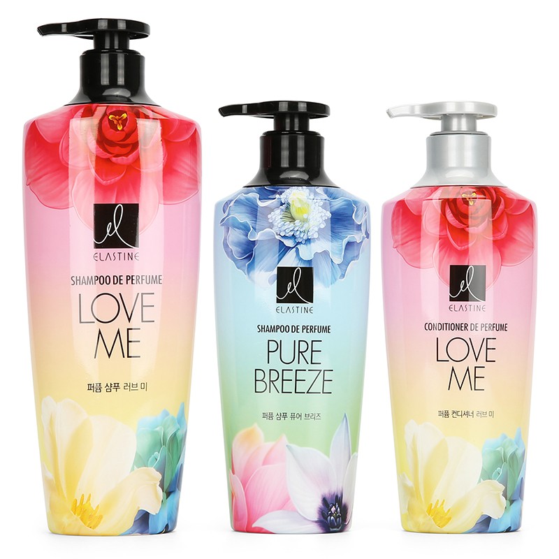 NANA es韓國 Elastine 奢華香水洗髮精 潤髮乳 永恆珍愛/甜蜜愛戀 600ML 新舊包裝隨機出貨喔 | 蝦皮購物