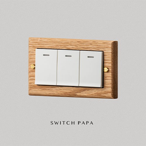 【SWITCH PAPA】紅橡木Risna螢光3開 | 蝦皮購物