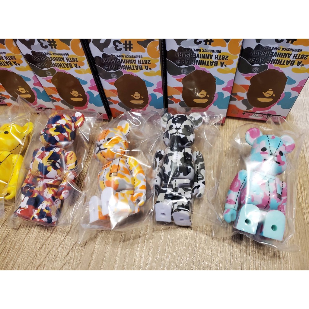 正版現貨 BEARBRICK A BATHING APE 28週年 BAPE CAMO #3 確認款 公仔 超絕版 3代 | 蝦皮購物