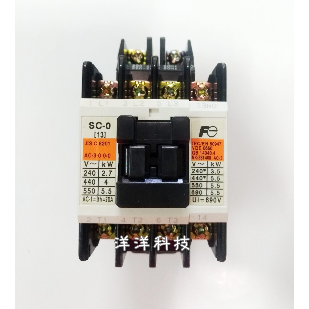 【洋洋小舖】(全新.日本製) Fuji富士 SC-0 電磁接觸器110V/220V 電磁開關 SC-O | 蝦皮購物