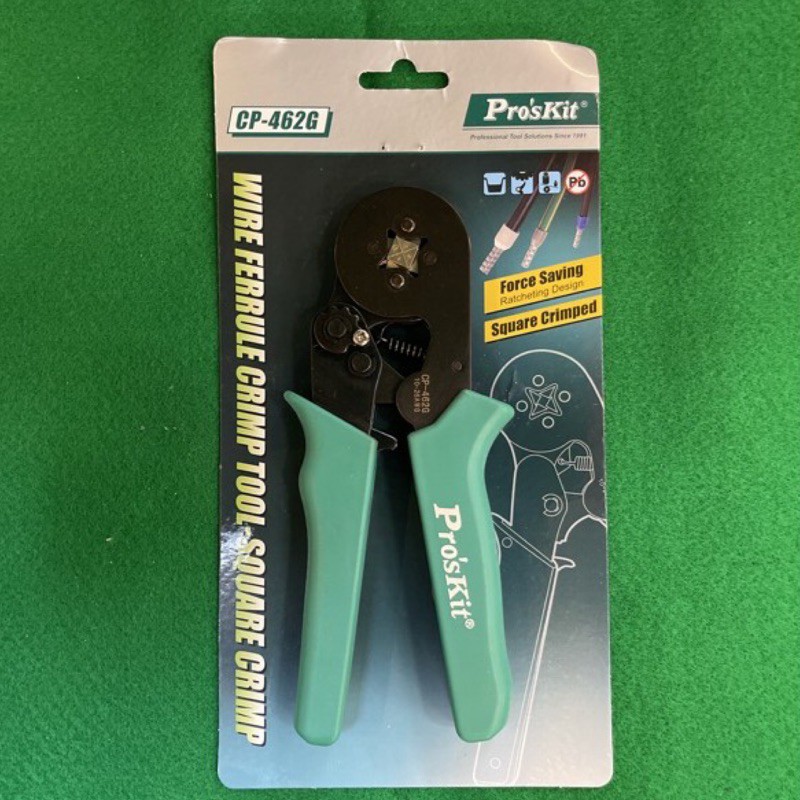 含稅 台灣Pro'sKit 寶工 CP-462G 四邊自調歐式端子壓著鉗 0.20-5.5 mm² 壓著鉗 | 蝦皮購物