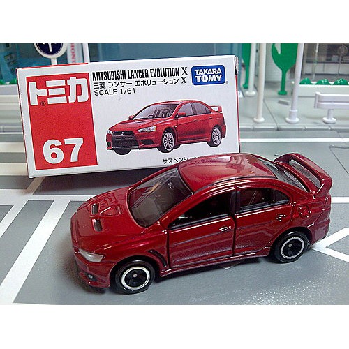 Tomica no.67 MITSUBISHI LANCER EVOLUTION X | 蝦皮購物