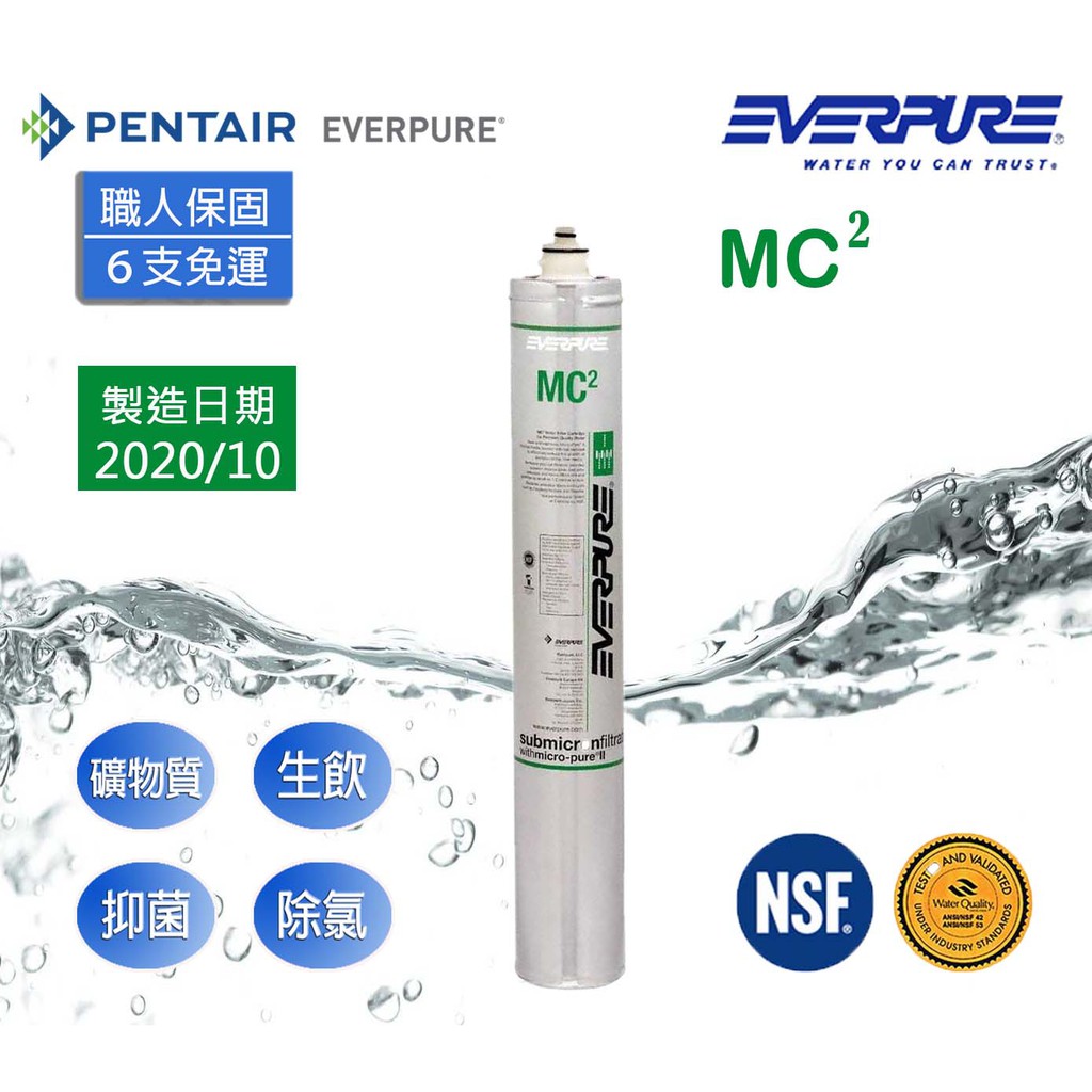 愛惠浦 EVERPURE MC2 濾心 美國平行輸入 詳見保固原則 | 蝦皮購物