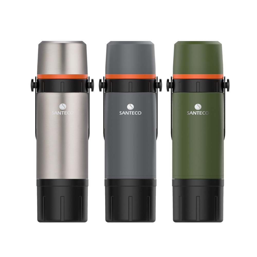【法國 SANTECO】KAFE 軍裝風咖啡即享保溫沖煮壺/保溫瓶 650ml (內建咖啡濾杯)( 咖啡粉盒) | 蝦皮購物