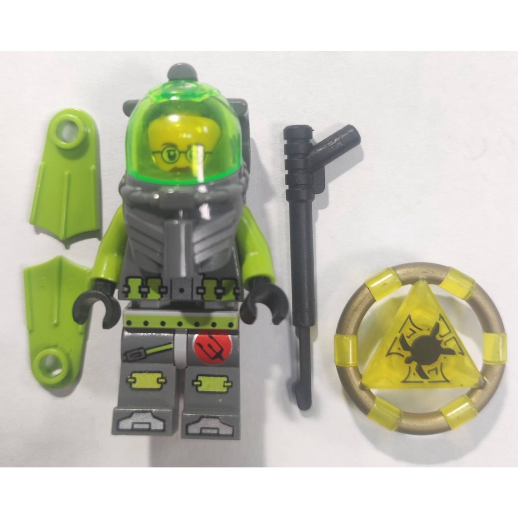 玩樂趣 LEGO樂高 8077 Atlantis Diver 6 二手人偶 atl009 | 蝦皮購物