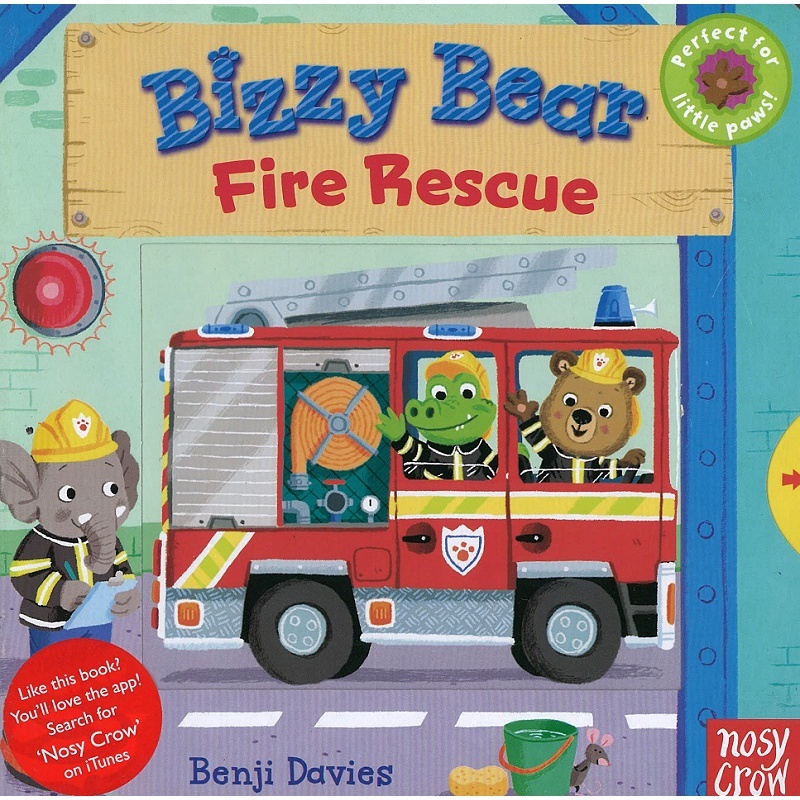Bizzy Bear: Fire Rescue 【英文進口繪本】 (硬頁書) | 蝦皮購物