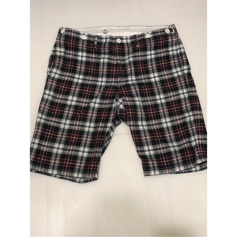 近全新品 FIL VISVIM MESS SHORTS GRNBRN 格紋 短褲 (L) | 蝦皮購物