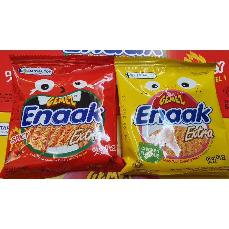 【印尼】Gemez Enaak 韓式小雞麵 Extra 雞汁味 30g / 辣味 28g | 蝦皮購物