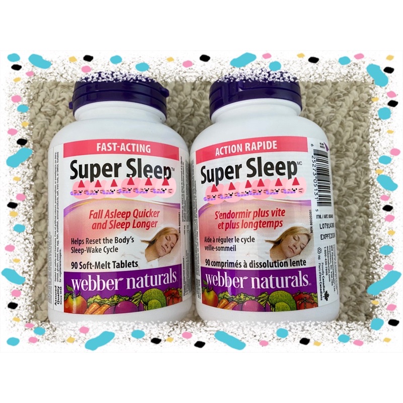 [現貨]Webber Naturals super sleep 睡眠錠-90錠 | 蝦皮購物