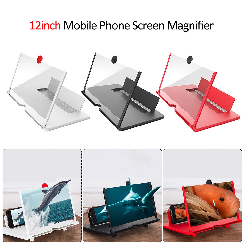 12 inch 3D Mobile Phone Screen Magnifier HD Video Amplifier | 蝦皮購物