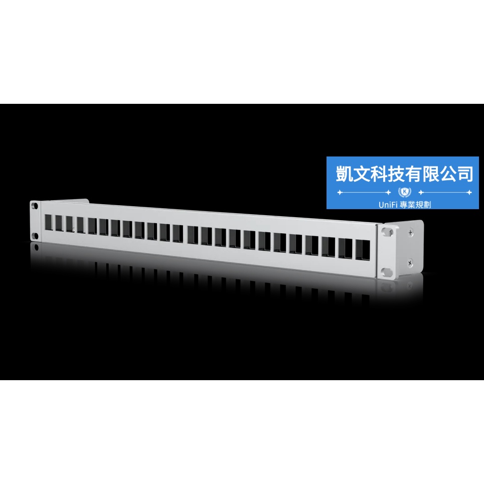 銀色 24-Port 機架式 網路配線架 UniFi UACC-Rack-Panel-Patch-Blank-24 | 蝦皮購物