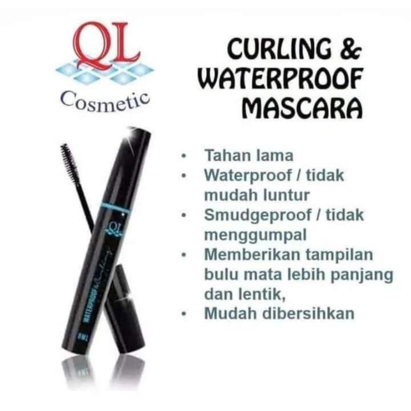WATERPROOF MASCARA QL 100% ORIGINAL | 蝦皮購物