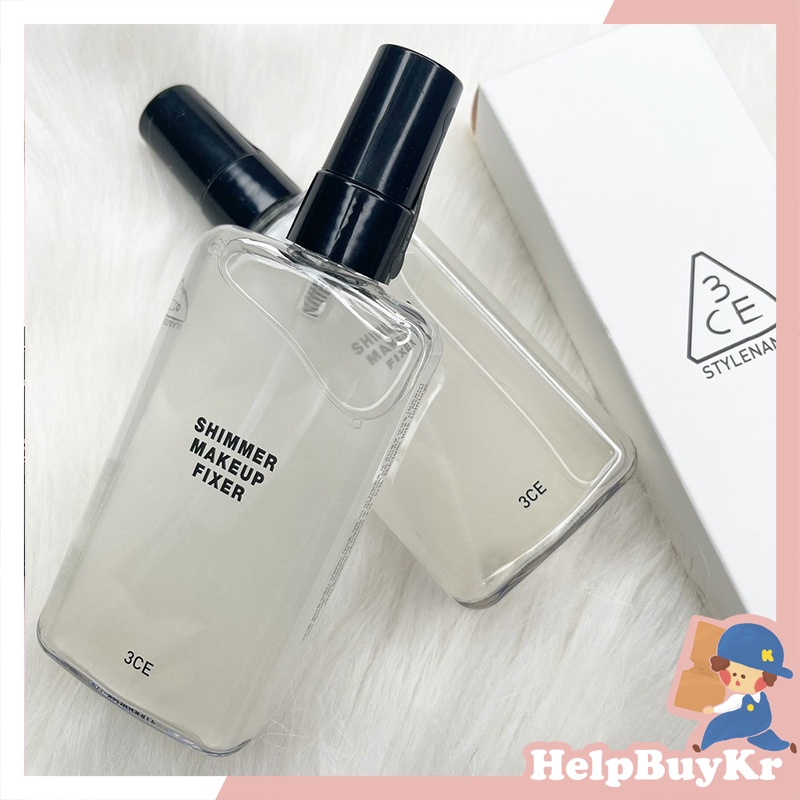 【搬運工】韓國 3ce 珍珠光定妝噴霧 定妝噴霧 Shimmer Makeup Fixer 珠光 噴霧 定妝 蝦皮購物