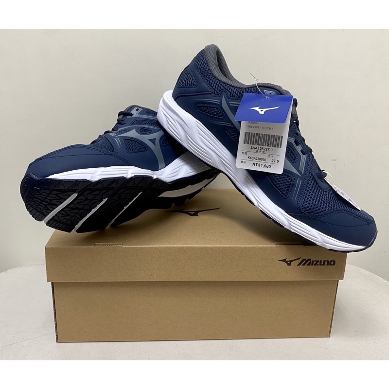 MIZUNO MAXIMIZER 25 美津濃 男 藍白黑 慢跑鞋 3E寬楦 經典款 (K1GA230008) | 蝦皮購物