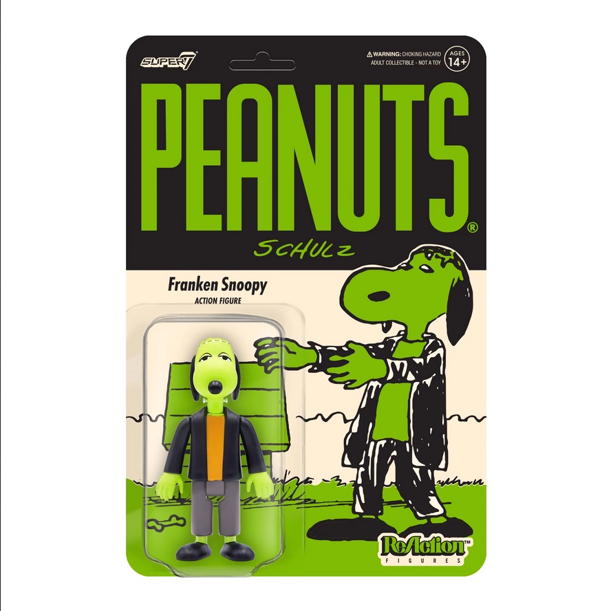 BEETLE SUPER7 FRANKEN SNOOPY 科學怪人萬聖節 史努比 PEANUTS REACTION 吊卡 | 蝦皮購物