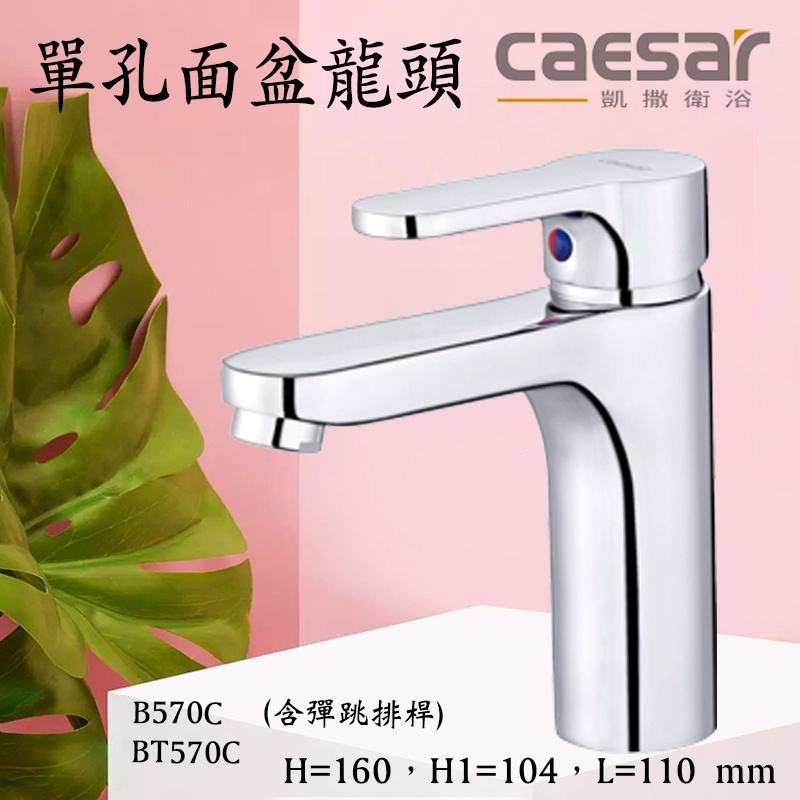 Caesar 凱撒 單孔面盆龍頭 B570C BT570C 面盆龍頭 面盆單孔龍頭 單孔龍頭 含發票 | 蝦皮購物