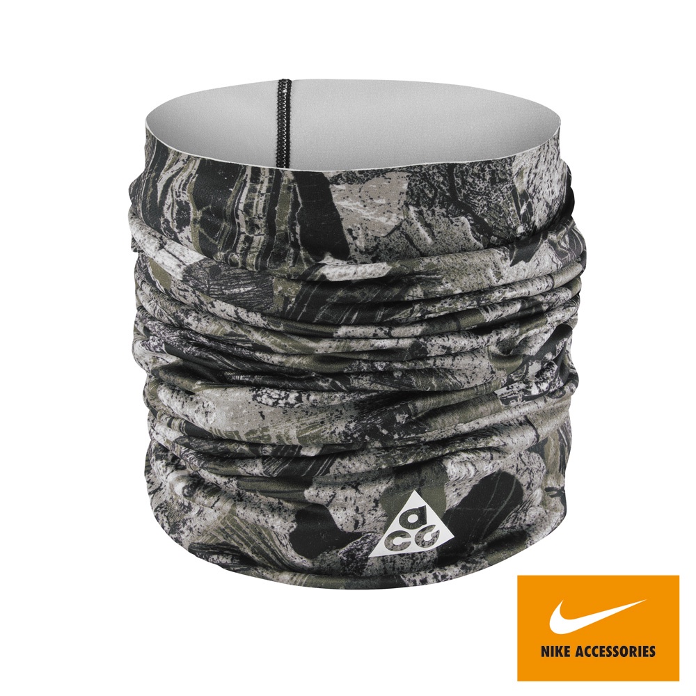 NIKE 頭巾 ACG Neck Wrap Printed 墨綠 印花 單車 運動 N1002954941OS