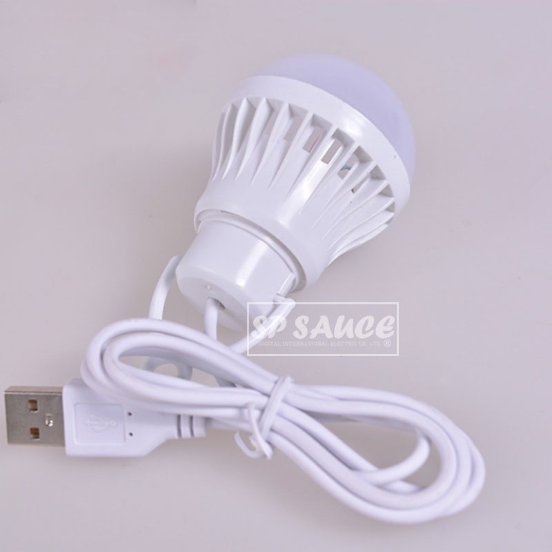 7W USB露營燈泡 燈泡 LED燈泡 緊急照明 工作燈 露營燈 擺攤燈 USB燈泡 白光燈泡 KS121 夜市燈KIM | 蝦皮購物
