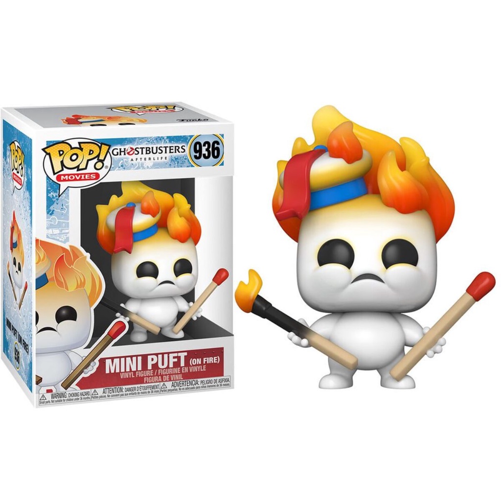 FUNKO POP 936 電影 魔鬼剋星 未來世 迷你棉花糖寶寶 頭部燃燒 Mini Puft 公仔 收藏 代理版 | 蝦皮購物