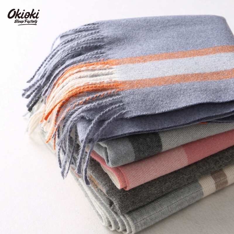 紐西蘭Okioki玻尿酸 英倫式羊絨圍巾 情侶款 ️ 數量有限售完即止 | 蝦皮購物