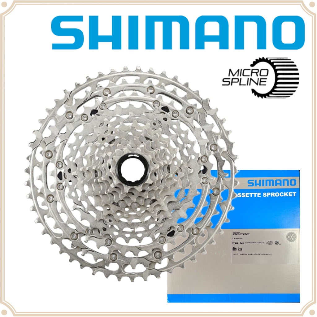 現貨 原廠盒裝 Shimano DEORE CS-M6100 12速 登山車卡式飛輪 10-51T 登山車 腳踏車 單車 | 蝦皮購物