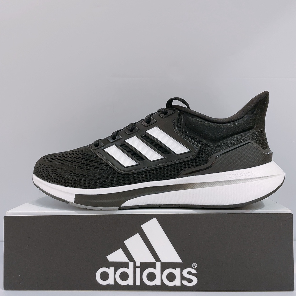 adidas EQ21 RUN 男生 黑白色 舒適 透氣 輕量 運動 慢跑鞋 GY2190 | 蝦皮購物