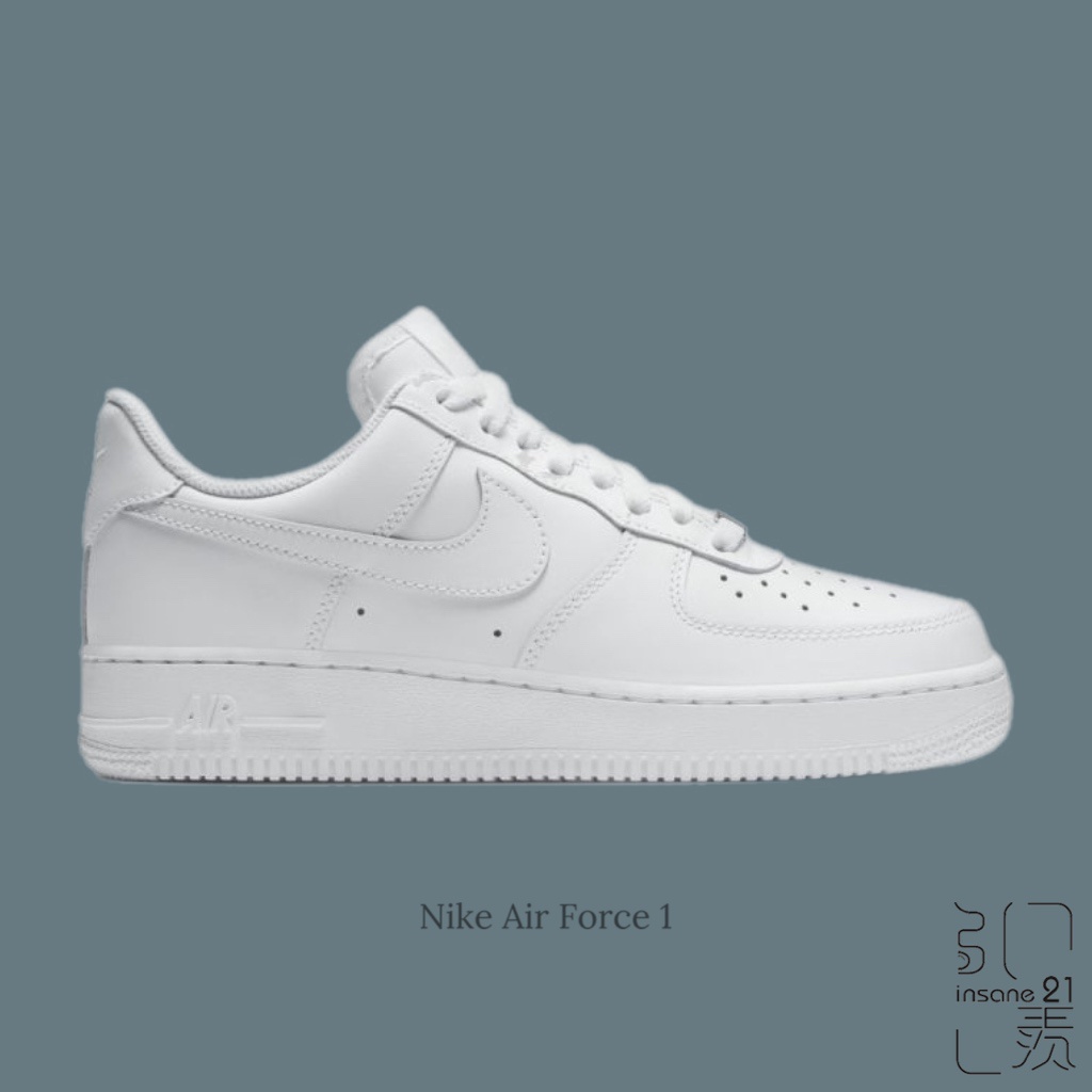 NIKE AIR FORCE 1 07 女鞋 經典款 AF1 皮革 全白 DD8959-100【Insane-21】 | 蝦皮購物