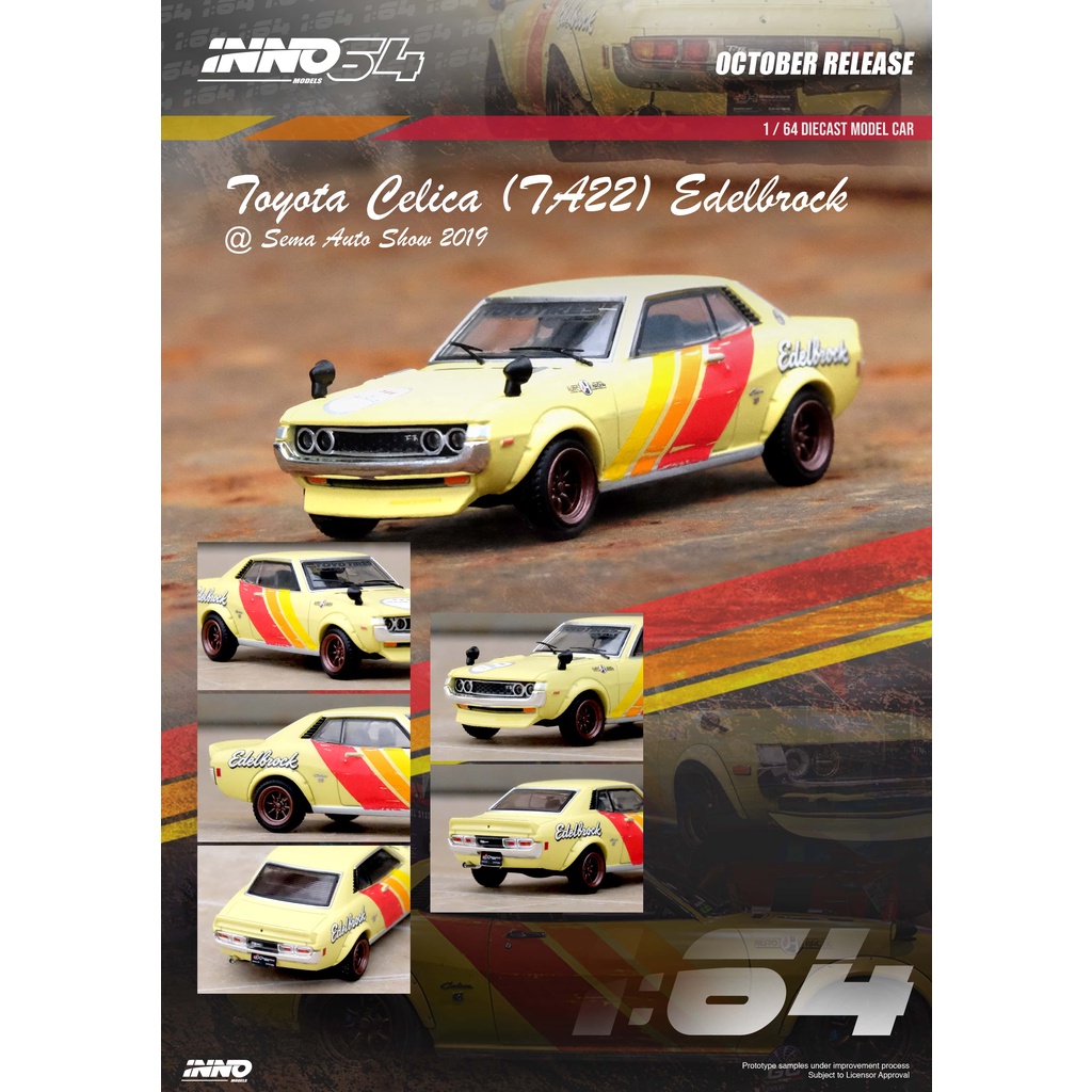 【模例】iNNO64 1/64 Toyota CELICA 1600GT TA22 EDELBROCK 2019SEMA | 蝦皮購物