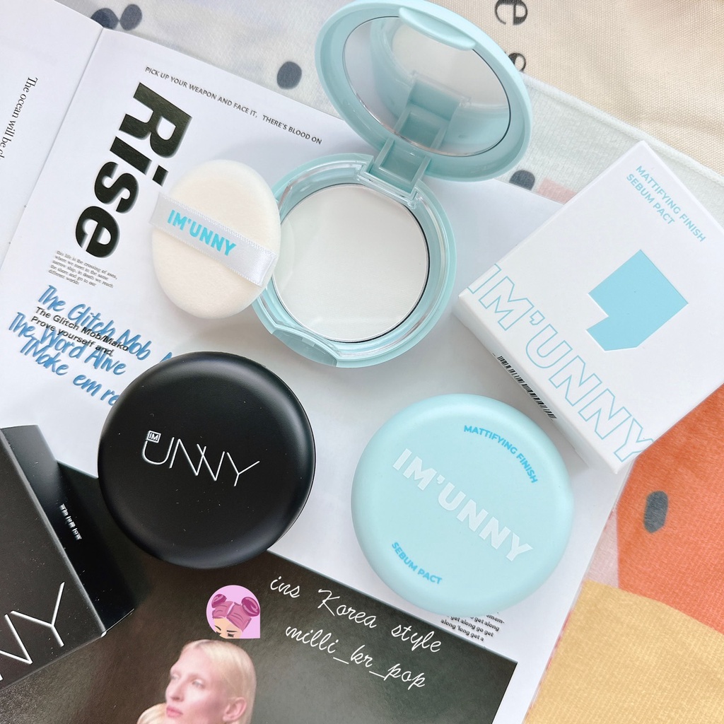【米粒森】平價好用👍 I’m UNNY CLUB 清透無瑕 粉餅 定妝蜜粉 輕透蜜粉 散粉 定妝 蜜粉餅 粉餅 | 蝦皮購物