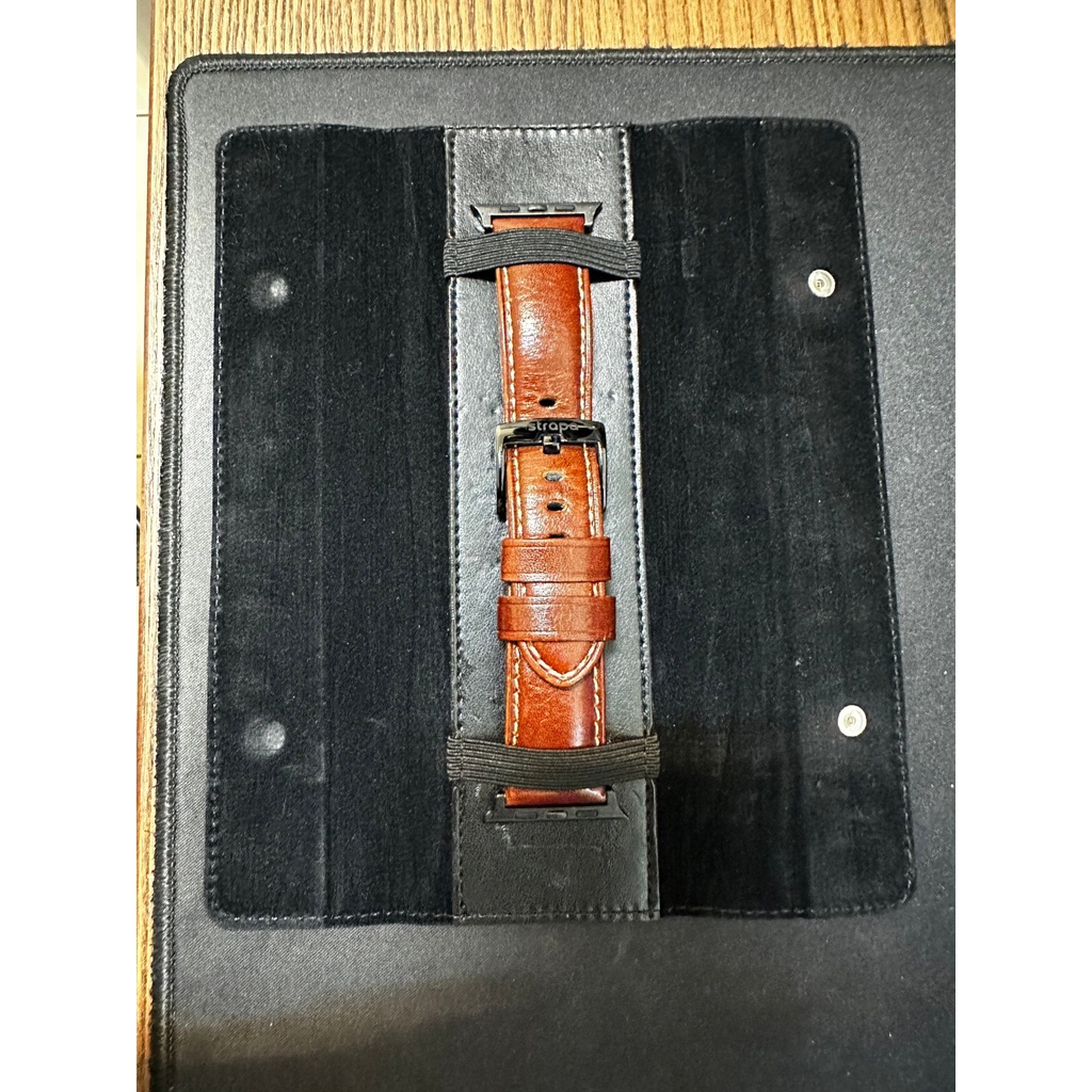 Apple Watch錶帶 Strapa皮革錶帶 #THE PRIMUS #二手#配戴次數少 #45/44/42 #錶帶 | 蝦皮購物