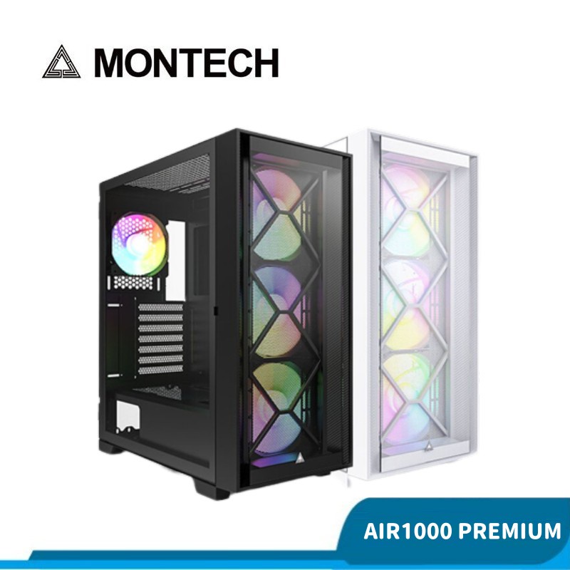 MONTech AIR 1000 PREMIUM 豪華版 ATX機殼 黑/白 - 規格,價格群組 | BigGo