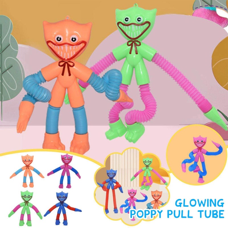 新款 Huggy Wuggy Pop Tube Poppy Toy 減壓彈力遊戲時間 Fidget 兒童創意魔法玩具 | 蝦皮購物