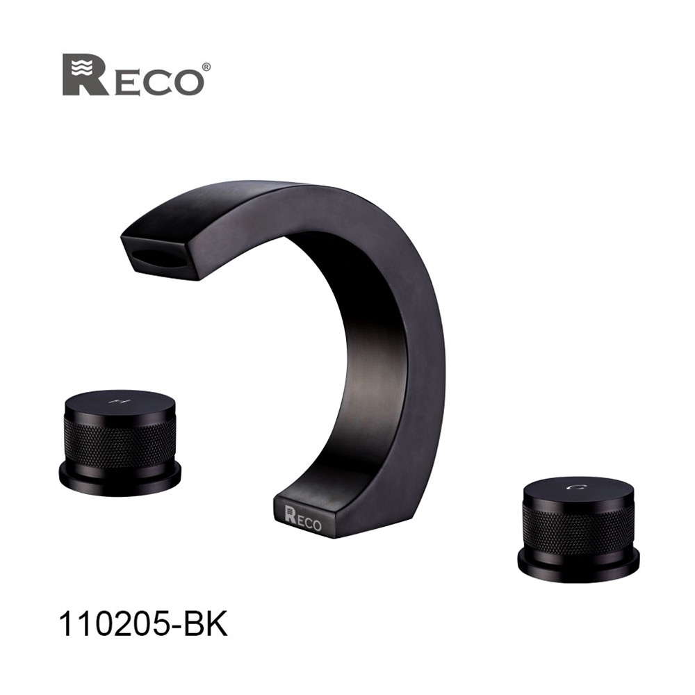美國RECO CARON卡倫110205-B/110205-BK霧面黑浴缸龍頭三件套組 304不鏽鋼 浴缸龍頭 超大流量 | 蝦皮購物
