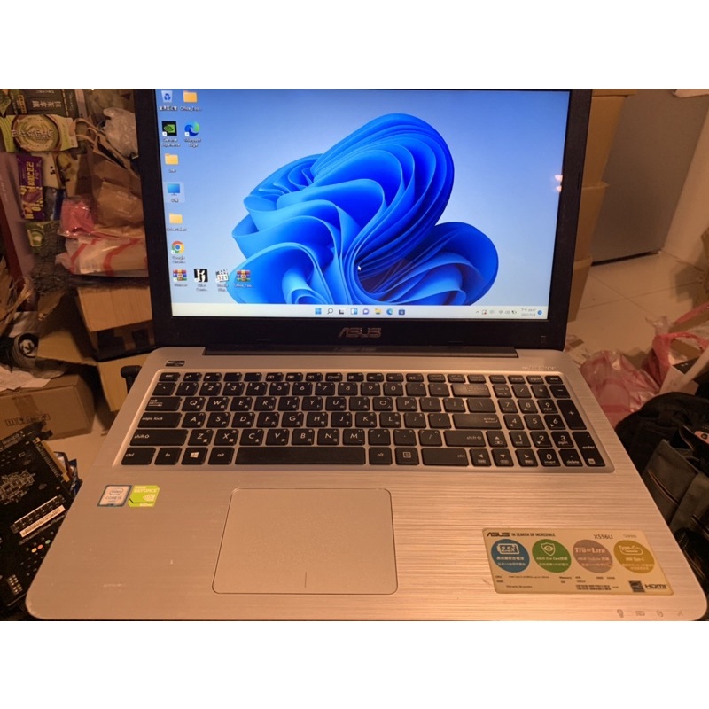 華碩六代筆電 Asus X556U 四核 i5-6198DU 8G 240G SSD Win11 GTX920M獨顯 | 蝦皮購物