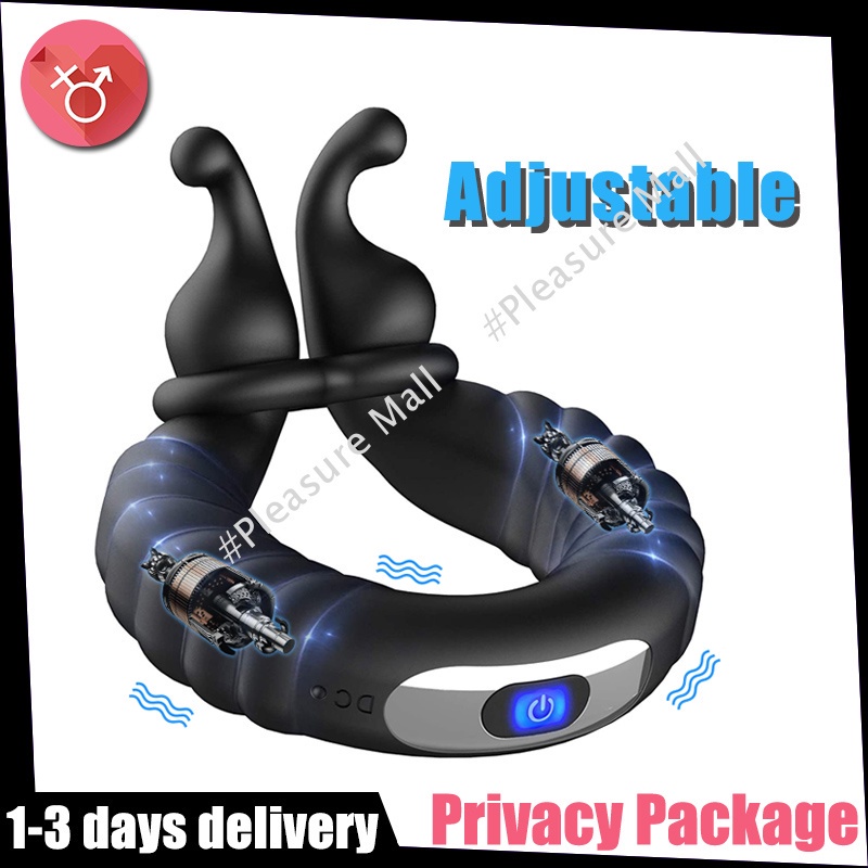 Adjustabale Delay Ring 10 Vibration Modes Cock Ring Penis Ri | 蝦皮購物