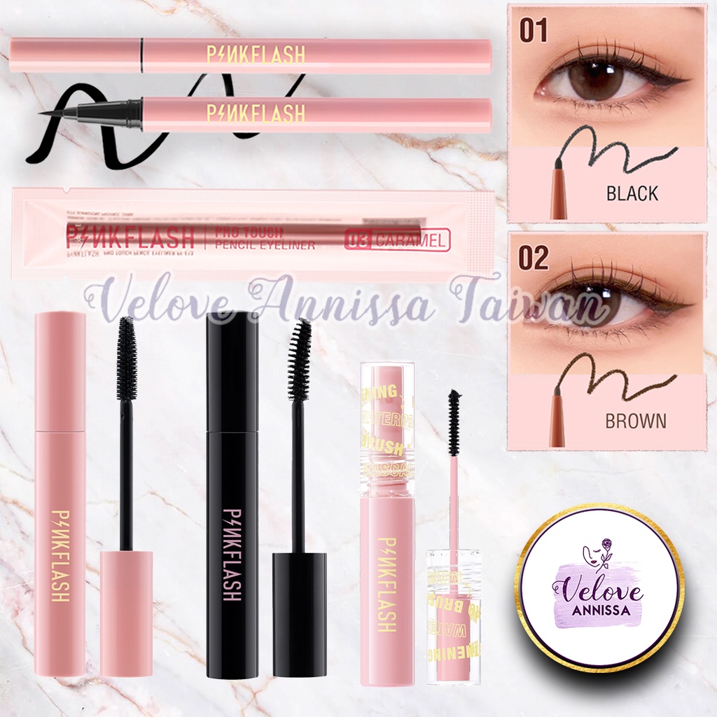 Pinkflash Eyeliner Mascara Pink Flash Maskara Tahan Lama Air | 蝦皮購物