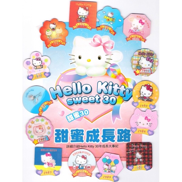 7-11 絕版 Hello Kitty 30年成長大事紀 30週年 珍藏版 磁鐵 全套31款 + 3D隱藏版+台灣版 | 蝦皮購物