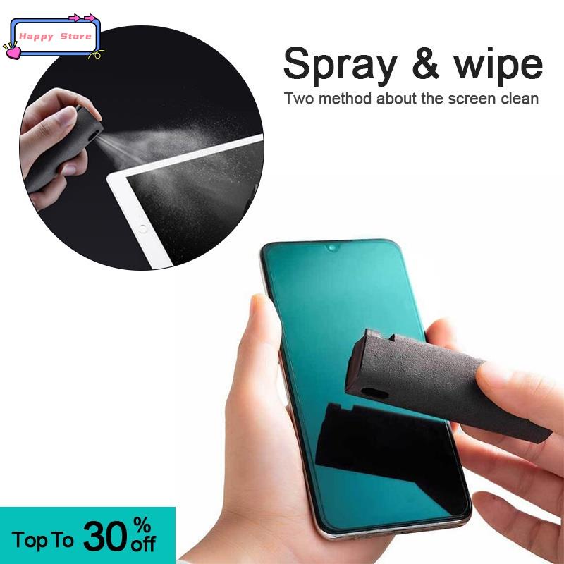 2 In 1 Spray & Wipe Screen Cleaner Mobile Phone Screen Wipe | 蝦皮購物