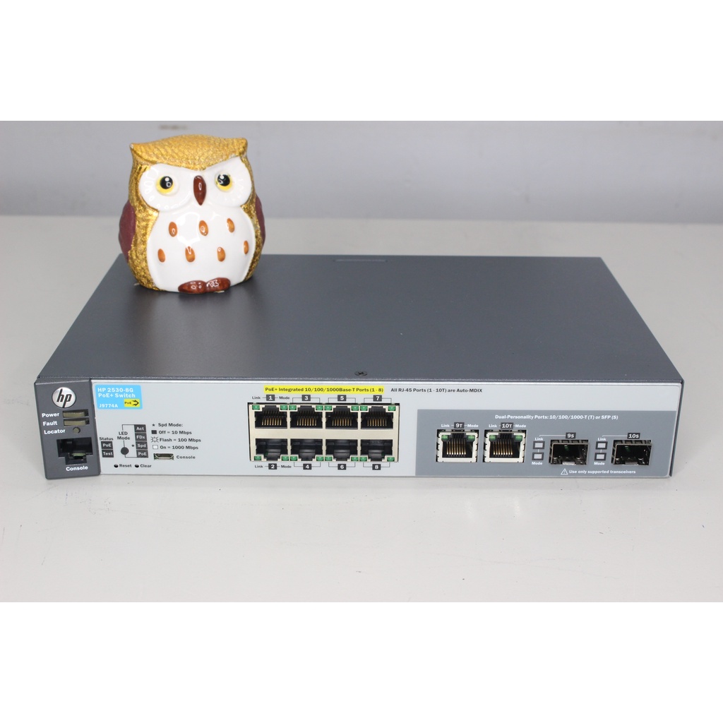 HP Aruba 2530-8G PoE+ Switch J9774A 8 Port + 2 SFP+ J9774-60 | 蝦皮購物