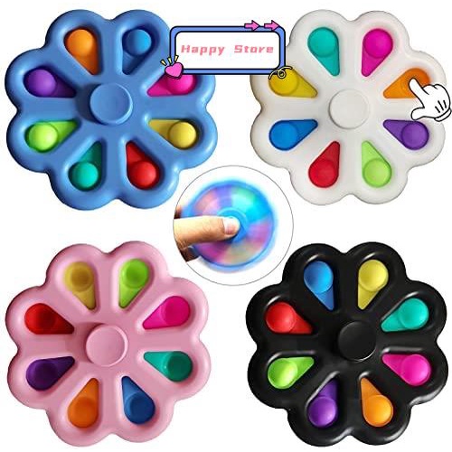 Fidget Spinner Pop It Simple Dimple Fidget Toys Sensory Bubb | 蝦皮購物