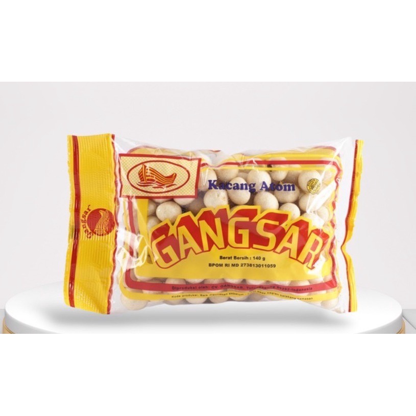 Kacang Atom Sanghai Gangsar 140g | 蝦皮購物
