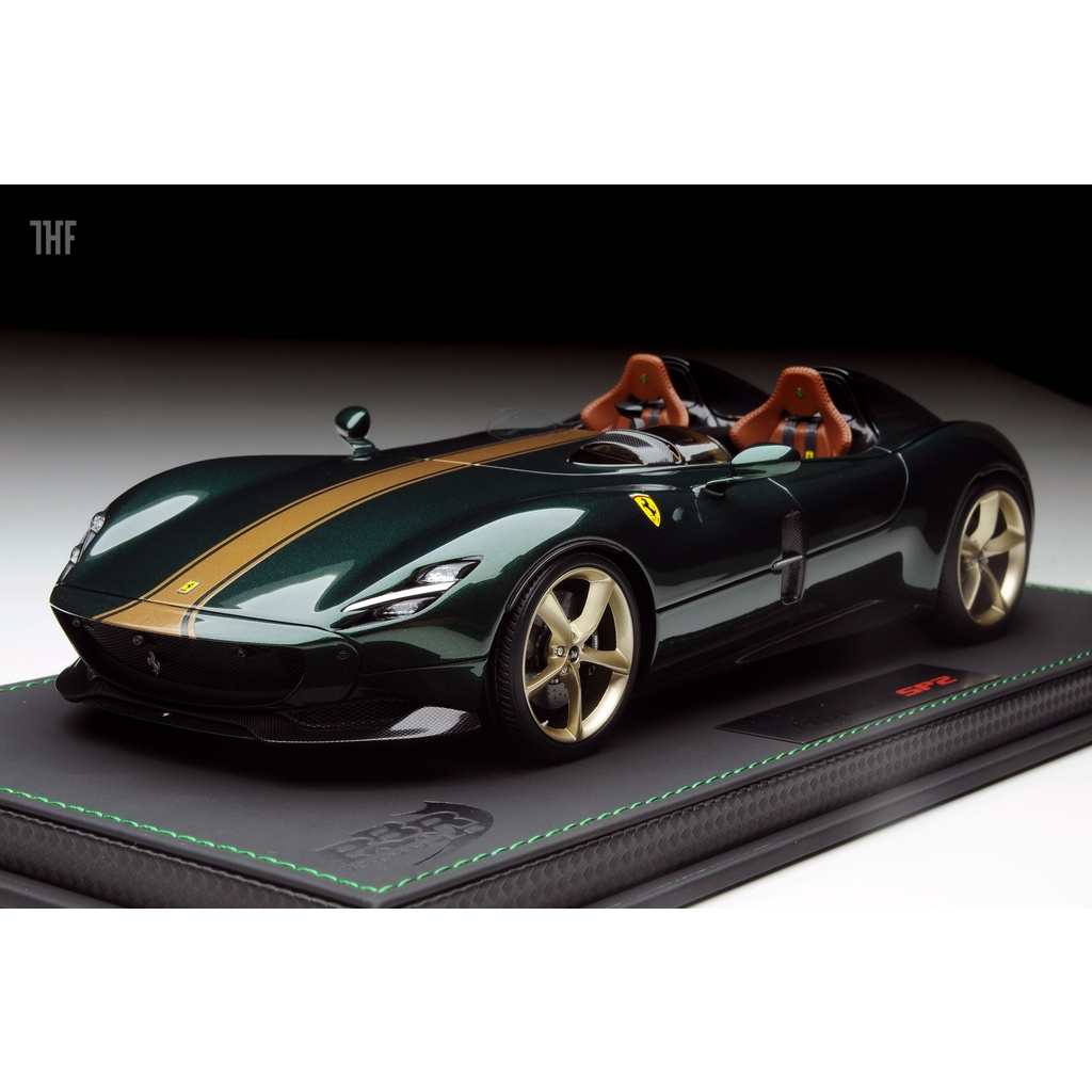 Ferrari Icona Monza SP2 Mat dark green 2018 1/18 BBR | 蝦皮購物