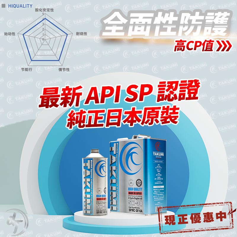 Takumi機油5w30的價格推薦 - 2023年5月| 比價比個夠BigGo