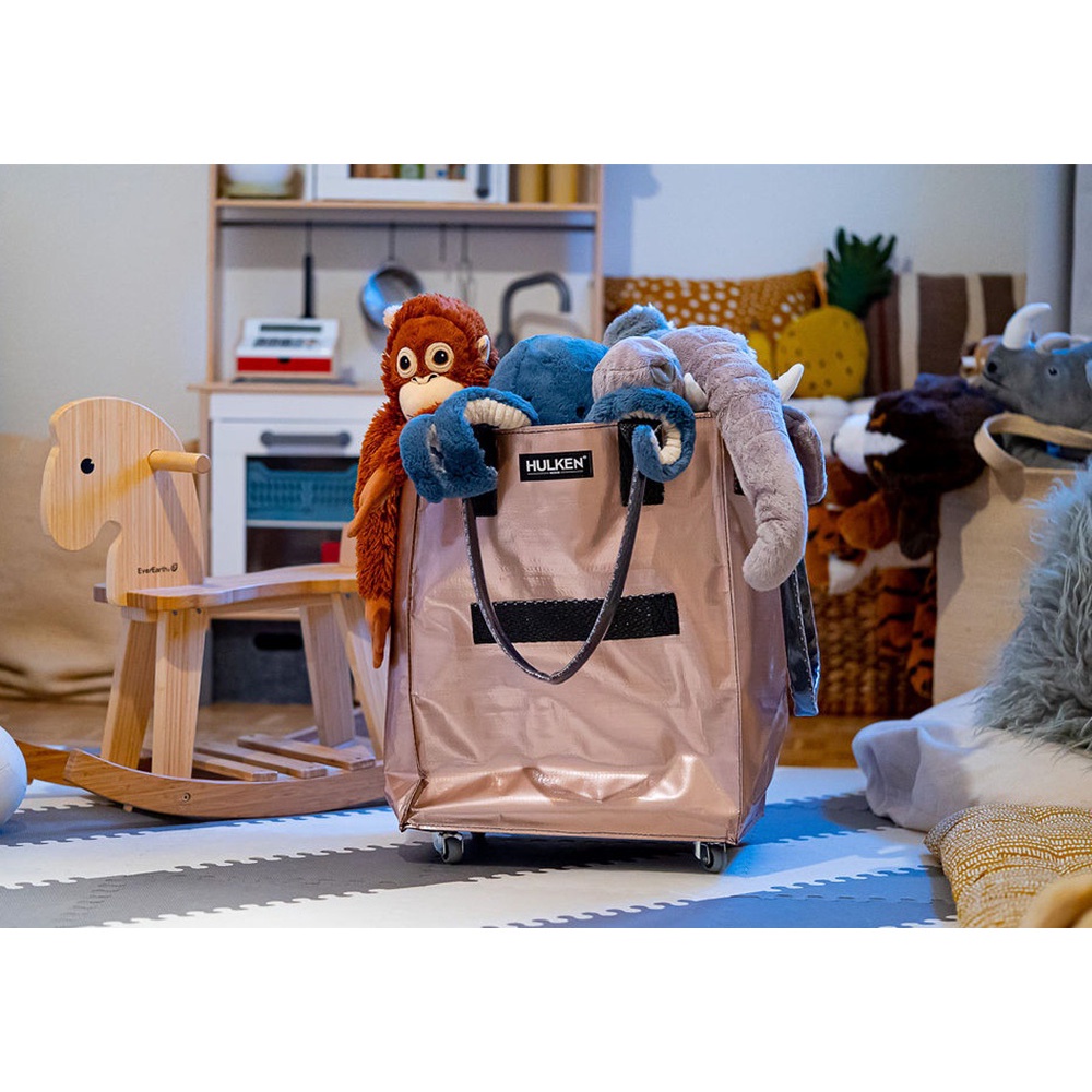 【瑞士原廠】瑞士HULKEN® 浩肯包 行李包 購物包 旅行托包 黑/銀 手提包 推車包 背包 - HATHOR