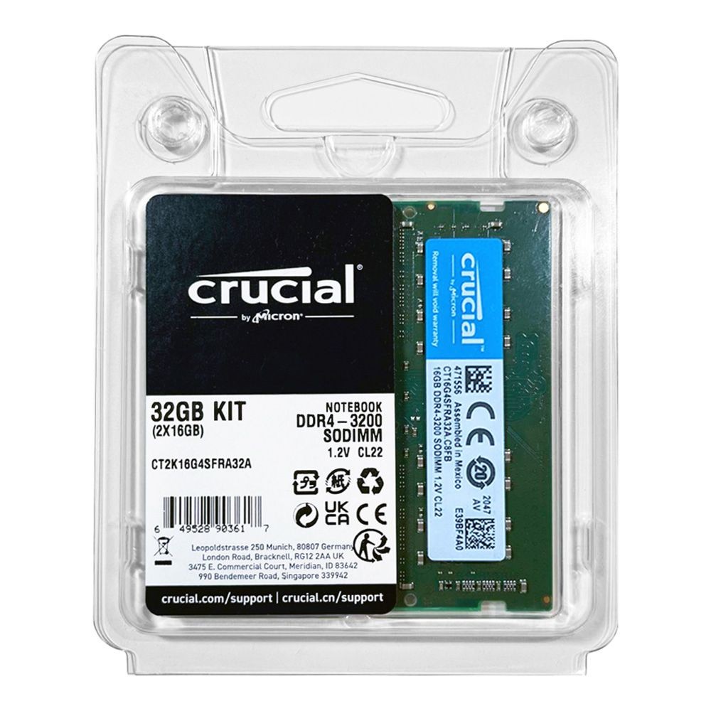 crucial 32gb ddr4 3200 sodimm的價格推薦 - 2025年8月 | 比價比個夠BigGo