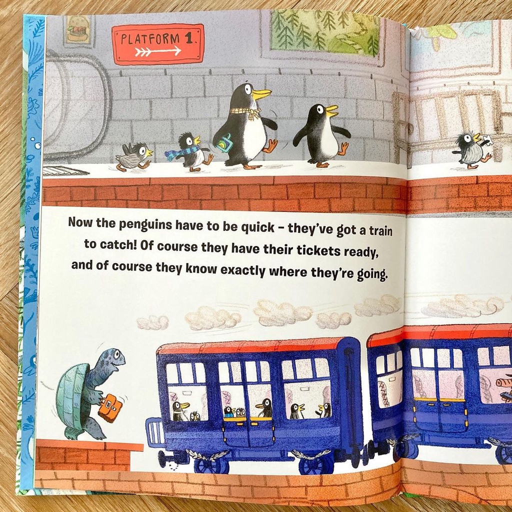 經典精裝英文繪本Super Duper Penguin Slide 【英國版】Leonie Lord🍀缺書店 - 缺書店【英文童書繪本專賣】請 ...