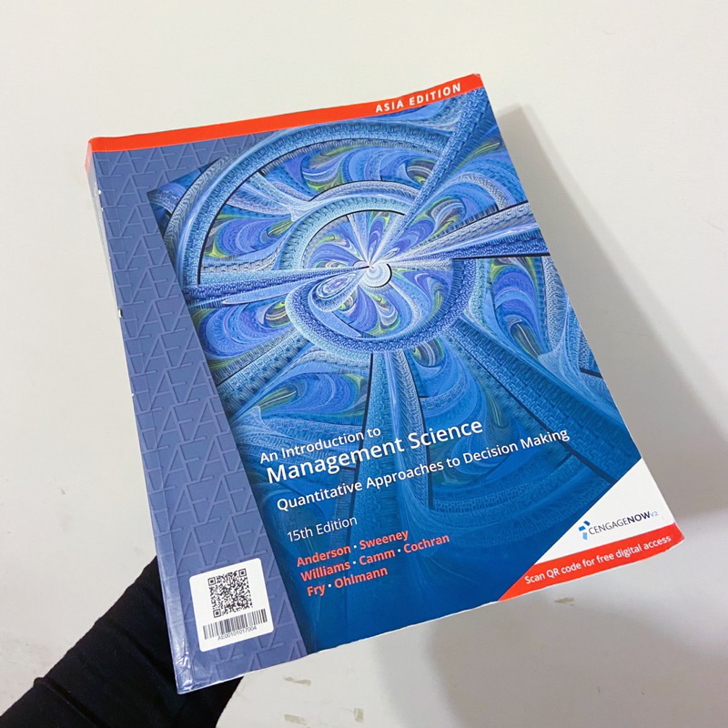 an introduction to management science-15th的價格推薦 - 2025年6月 | 比價比個夠BigGo
