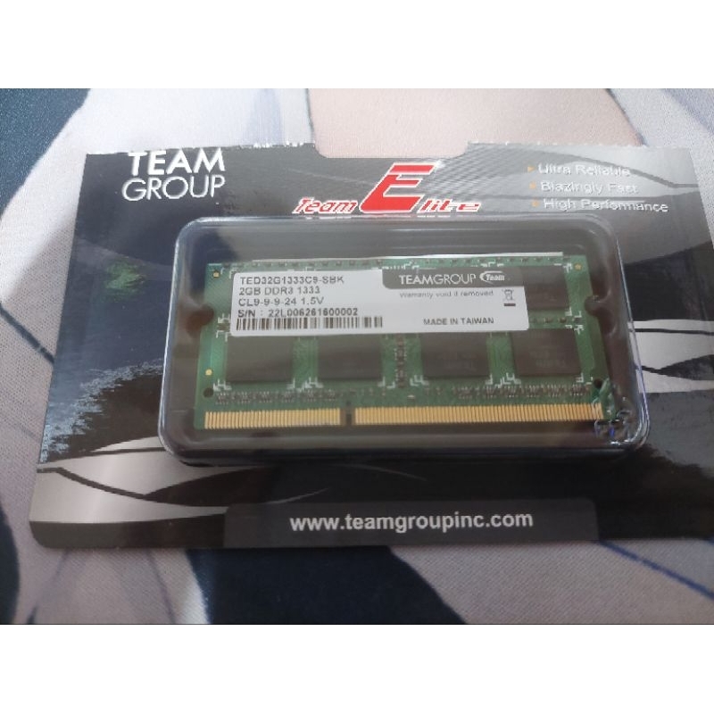 筆記型RAM 十銓DDR3 1333 1.5V 2G 僅拆封測試 | 蝦皮購物