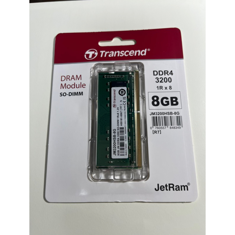 全新終身保固 【Transcend 創見】8GB JetRam DDR4 3200 筆記型記憶體 (8G) | 蝦皮購物